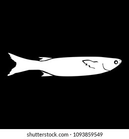 Mullet Fish Vector Icon Stock Vector (Royalty Free) 1093859549 ...
