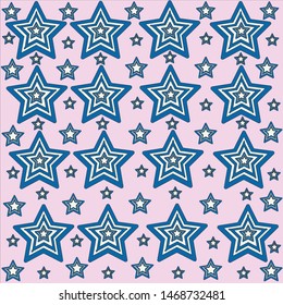 Multi Blue Star Vector Wallpaper: vector de stock (libre de regalías ...