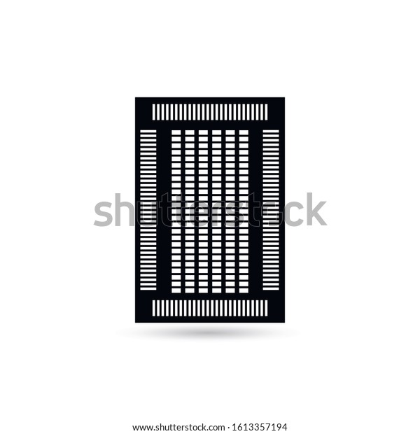 Multi Circuit Board Bga Icon Solid Stock Vector (Royalty Free ...