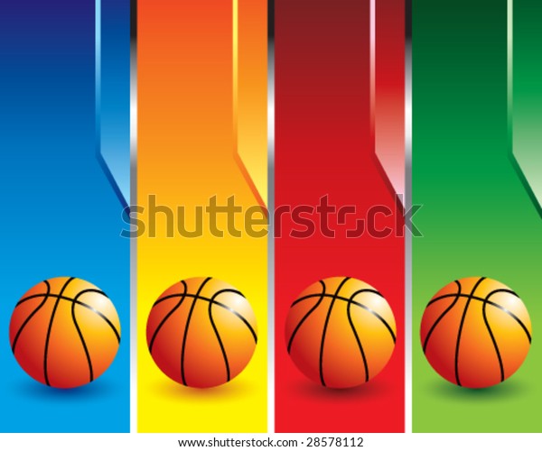 Multi Color Basketball Banners Stock Vector (Royalty Free) 28578112 ...