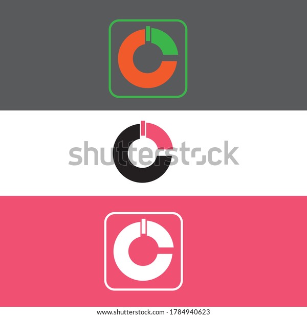 Multi Color Letter C Logo Collection Stock Vector (Royalty Free ...