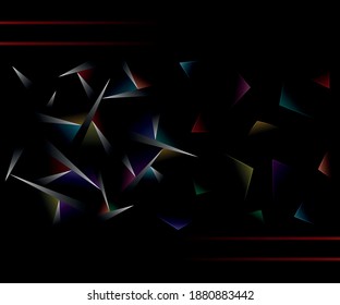 Multi Color Shades On Black Background Stock Vector (Royalty Free ...
