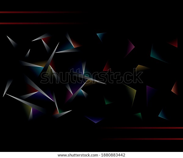 Multi Color Shades On Black Background Stock Vector (Royalty Free ...