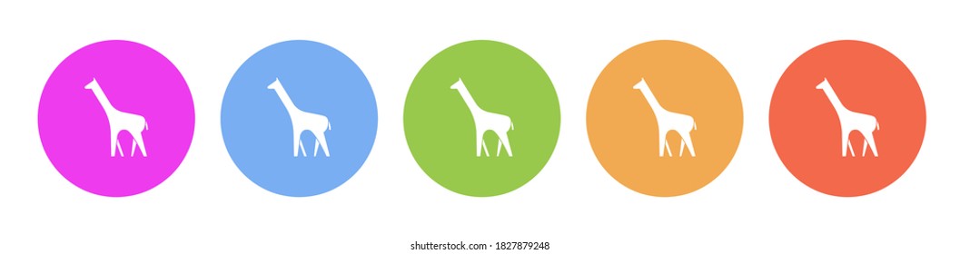 Multi Colored Flat Icons On Round Stock Vector (Royalty Free ...