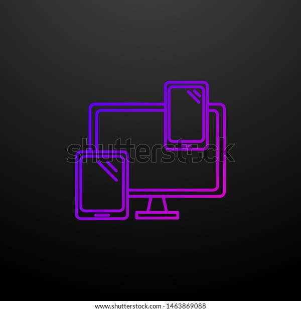 Multi Device Security Outline Nolan Icon Stock Vector (Royalty Free ...