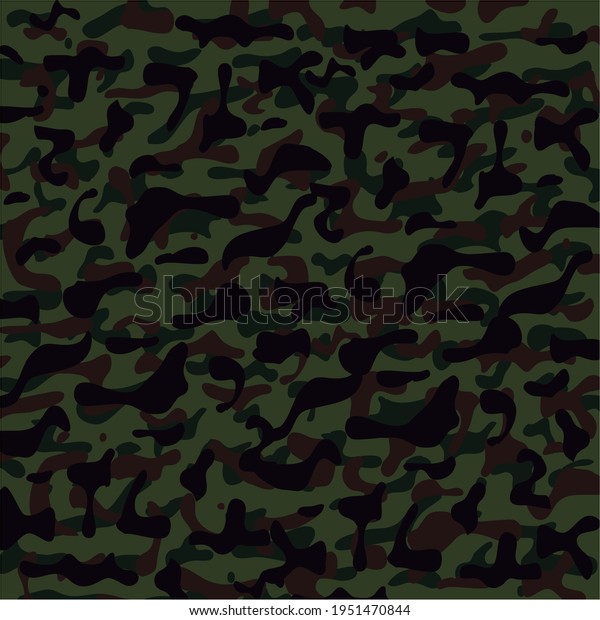 Multicam Vectorized Camouflage Dark Colors Stock Vector (Royalty Free ...