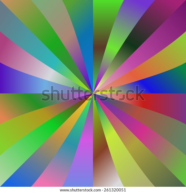 Multicolor Gradient Ray Background Design Stock Vector (Royalty Free ...