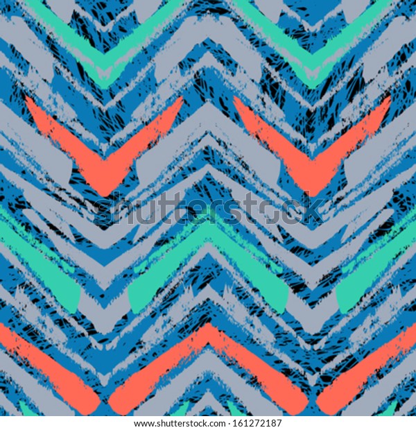Multicolor Hand Drawn Pattern Brushed Zigzag Stock Vector (Royalty Free ... Multicolor Hand Drawn Pattern Brushed Zigzag Stock Vector (Royalty Free ...
