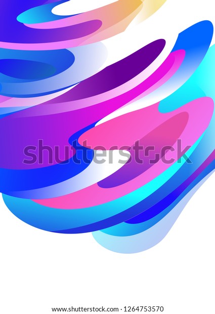 Multicolored Background Soft Shapes Different Colors Stock Vector ...