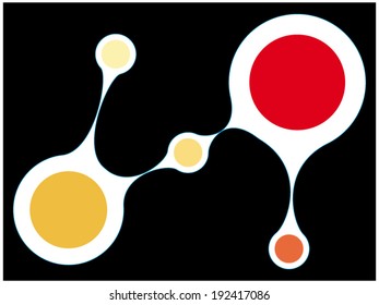 Multicolored Circles Connected Together Stock Vector (Royalty Free ...