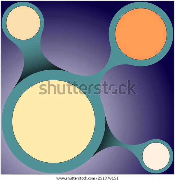 Multicolored Circles Connected Together Stock Vector (Royalty Free ...