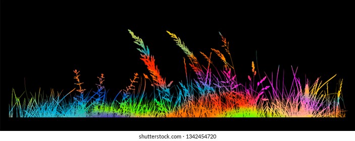Paint Splatter Linear Rainbow Art Stock Photo (Edit Now) 1386135686