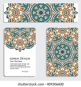 Multicolored Set Business Card Header Templates Stock Vector (Royalty ...