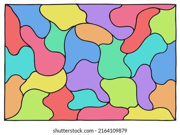 Multicolored Spots Different Shapes Background Texture Stock Vector ...
