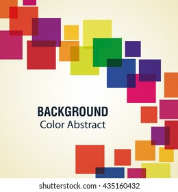 Multicolored Squares Abstract Shapes Vector Illustration Stock Vector ...
