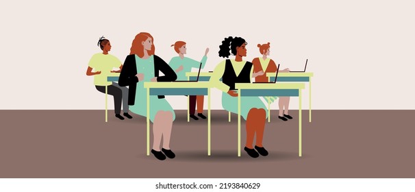 352 Multicultural Elementary Classroom Stock Vectors, Images & Vector ...