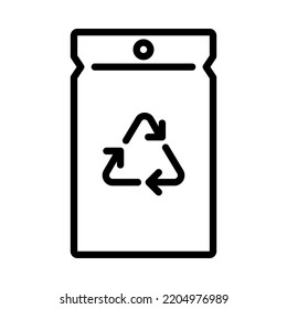 Multilayer Packaging Recycle Icon Outline Style Stock Vector (Royalty ...