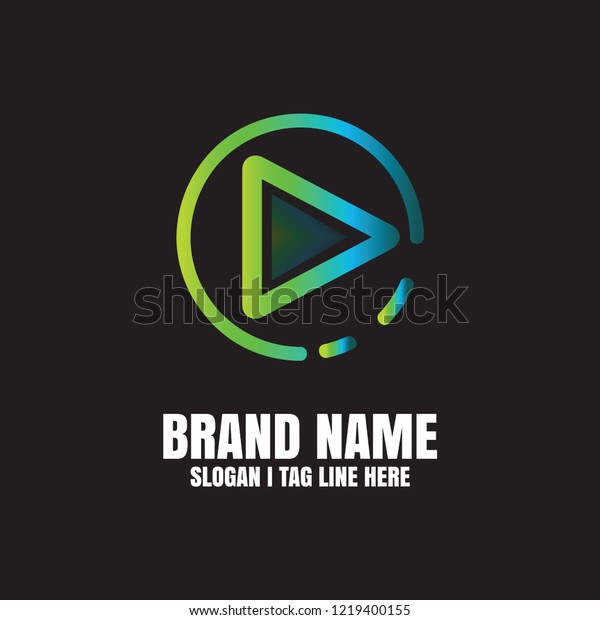 Multimedia Logo Template Icon Symbol Sign Stock Vector (Royalty Free ...