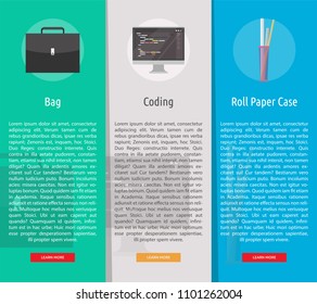 Multimedia Vertical Banner Concept Stock Vector (Royalty Free ...