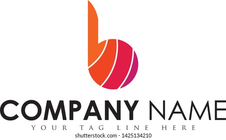 Multiple Color Small B Logo Stock Vector (Royalty Free) 1425134210 ...