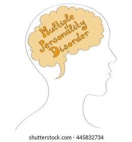 Multiple Personality Disorder Vector Background Stock Vector (Royalty ...