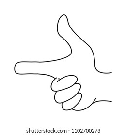 Multiplication Hand Icon On White Background Stock Vector (Royalty Free ...