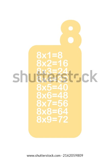 Multiplication Table Illustration Childrens Education: เวกเตอร์สต็อก ...