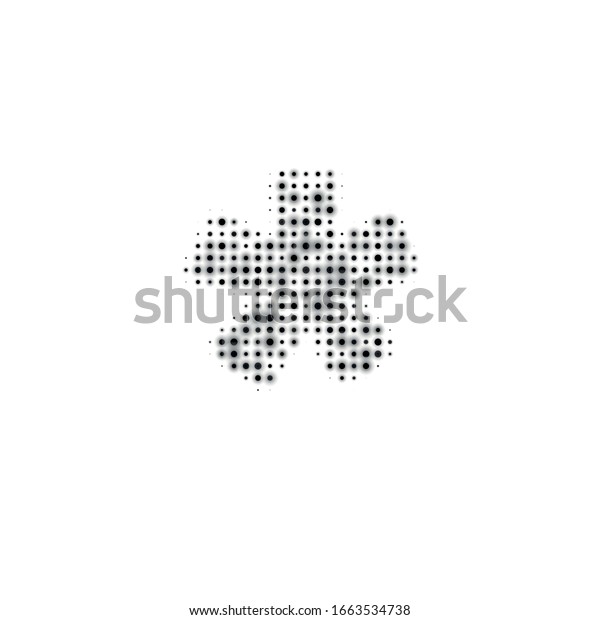 Multiply Symbol Evenly Filled Black Dots Stock Vector (Royalty Free ...