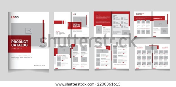 Multipurpose Product Catalog Design Product Catalogue: เวกเตอร์สต็อก ...