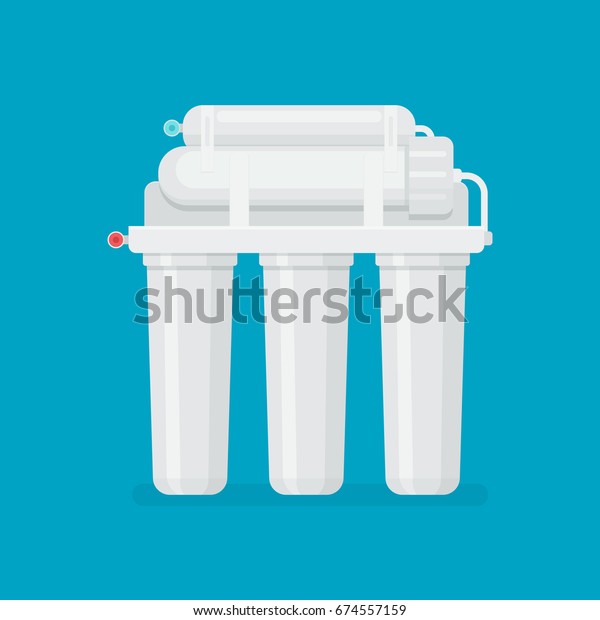 Multistage Filtration System Vector Illustration Isolated Stock Vector ...