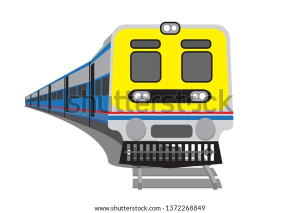 Mumbai Ac Local Train Stock Vector (Royalty Free) 1372268849 | Shutterstock