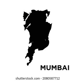 Mumbai Maps Black White White Background 库存矢量图（免版税）2080587712 ...