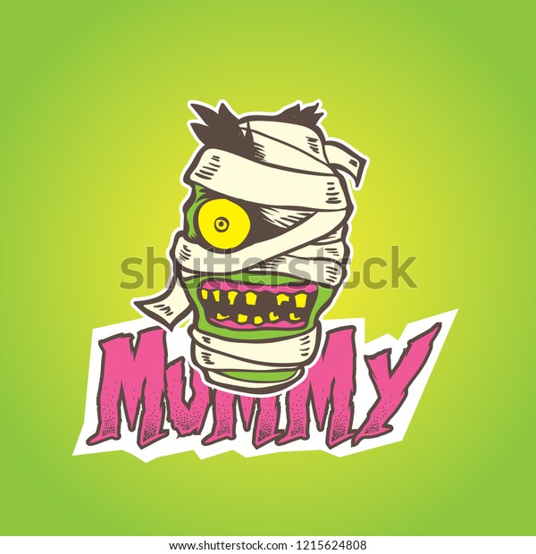 Mummy Head Vector Illustration 10 Eps Stock Vector (Royalty Free ...