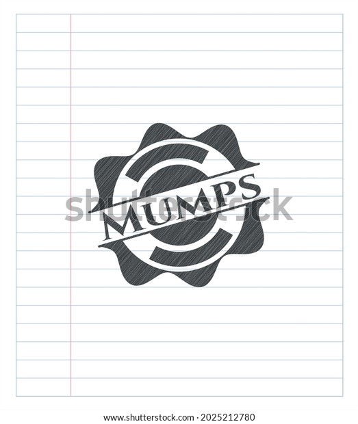 Mumps Pencil Draw Vector Illustration Detailed Stock Vector (Royalty ...