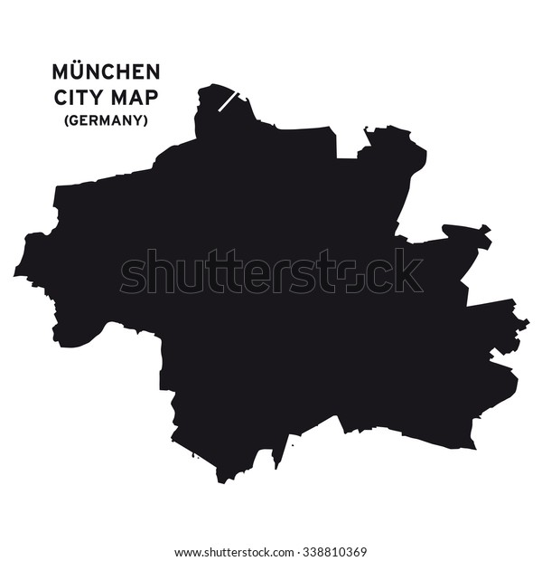Munchen City Map Vector 스톡 벡터(로열티 프리) 338810369 | Shutterstock