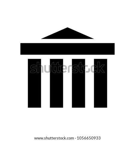 Municipality Icon Vector Illustration Stock Vector (Royalty Free ...