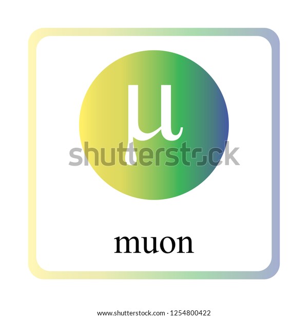 Muon Vector Illustration Quantum Mechanics Elementary Stock Vector ...