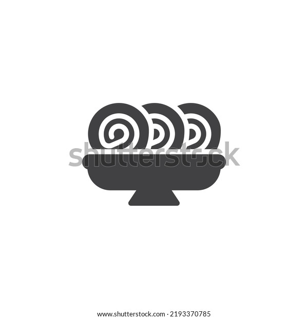 Murukku Snack Vector Icon Filled Flat Stock Vector (Royalty Free ...