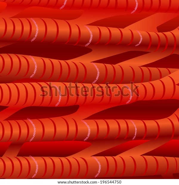 Muscle Background Cardiac Muscle Cells Vector Stock Vector (Royalty ...