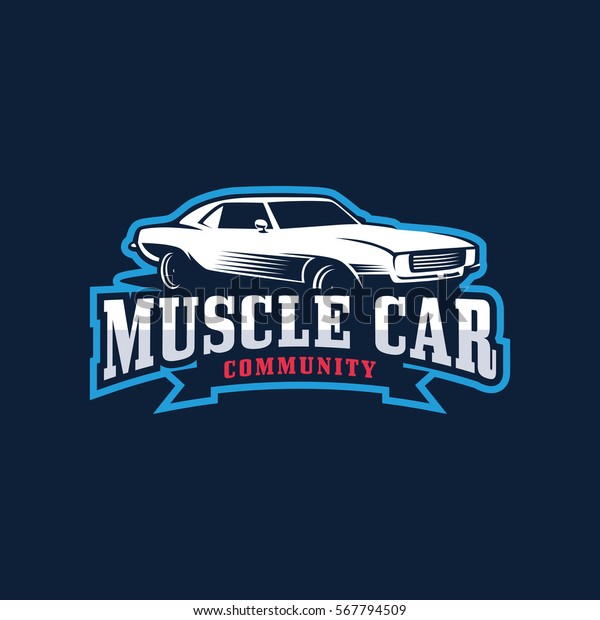 Muscle Car Community Logo Stock Vector (Royalty Free) 567794509 ...