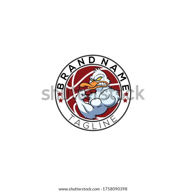 Muscle Duck Draw Stock Vector Illustration Stock Vector (Royalty Free ...