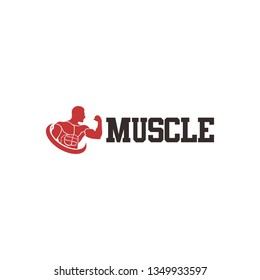 Muscle Logo Design Stock Vector (Royalty Free) 1349933597 | Shutterstock