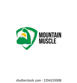 Muscle Logo Design Stock Vector (Royalty Free) 1349933564