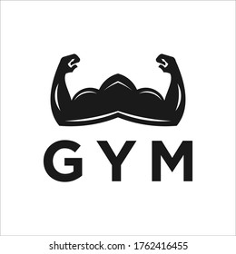 Muscle Logo Vector Design Graphic Template Stock Vector (Royalty Free ...