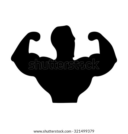 Muscle Man Icon Stock Vector (Royalty Free) 321499379 - Shutterstock