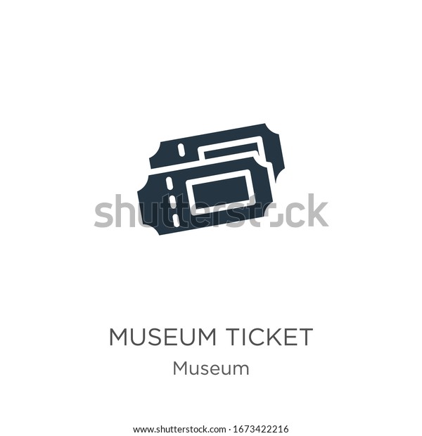 Museum Ticket Icon Vector Trendy Flat Stock Vector (Royalty Free ...