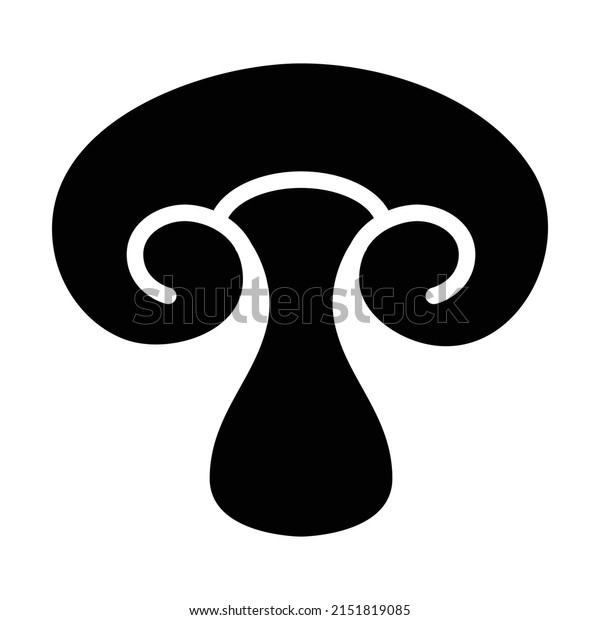 Mushroom Icon Fungus Icon Vector Illustration Stock Vector (Royalty ...