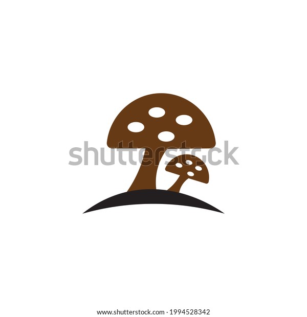 Mushroom Sign Icon Mushroom Logo Vector Stock Vector (Royalty Free ...