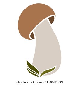 Mushroom Vector Simple Illustration Isolated On Stock Vector (Royalty ...