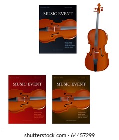 Music Advertisement Template Cello Stock Vector (Royalty Free) 64457299 ...